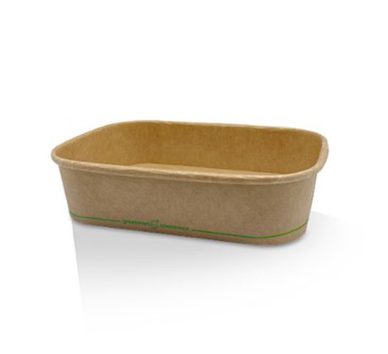 RECTANGLE KRAFT TAKEAWAY COATED CONTAINER 500ML 38x36x44 (300) KRC500P