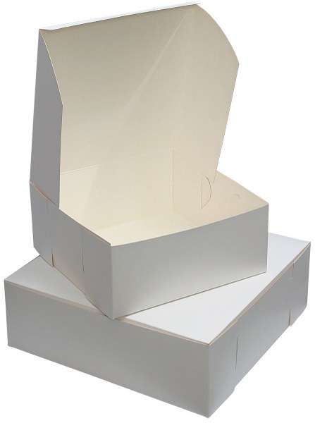 FLAT CAKE BOX 12X12X4 (100)