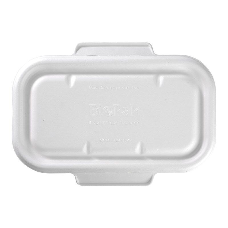 PULP LID FOR BIO LUNCH BOX (500) B-LBL-W