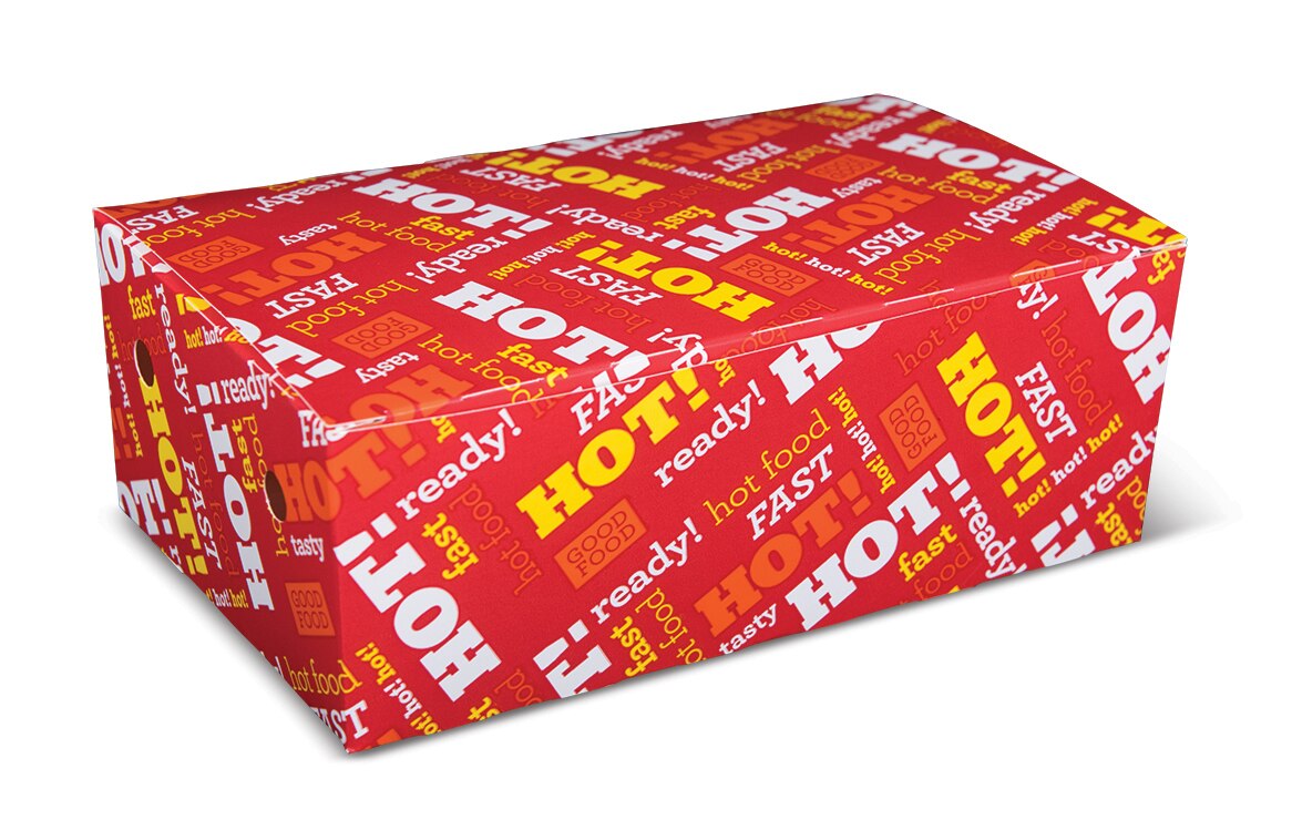 SNACK BOX MEDIUM (500) 172*103*70 HOT TASTY