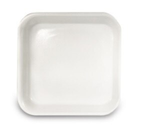 FOAM TRAY WHITE 5x5 INCH SHALLOW (1000) (FT-55-WL)