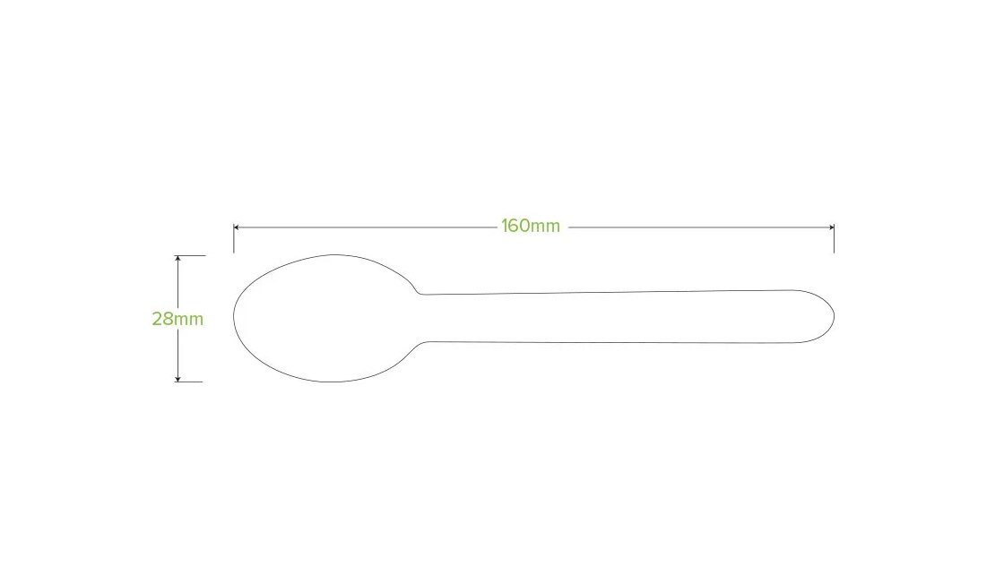 SPOON WOODEN COATED 16CM HY-16S-COATED (1000)