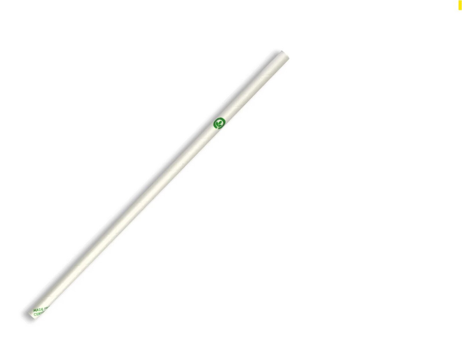 FRONTIER PAPER STRAWS REGULAR WHITE 6x197MM (250/pkt, 10pkts ctn, 2500ctn)