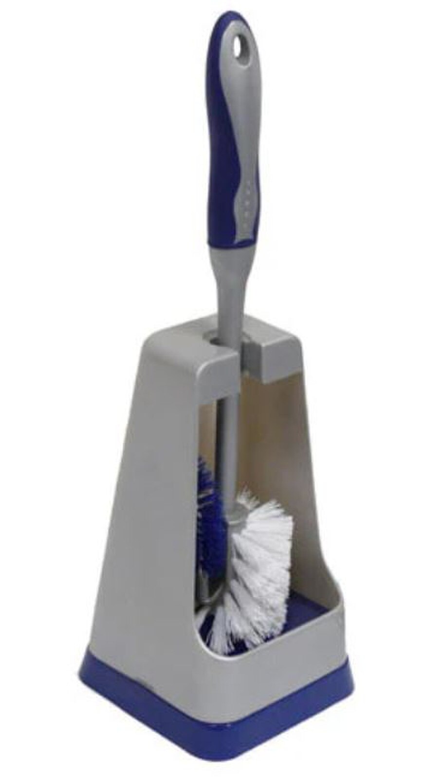 DELUXE TOILET TIDY & RIM BRUSH SET. DOUBLE HEADED BRUSH (BRW11)